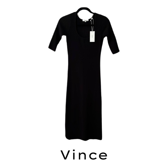Vince | Dresses | Nwt Vince Knit Bodycon Stretch Dress Size Small ...